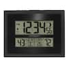 La Crosse Technology Black Digital Atomic Clock with Outdoor ...