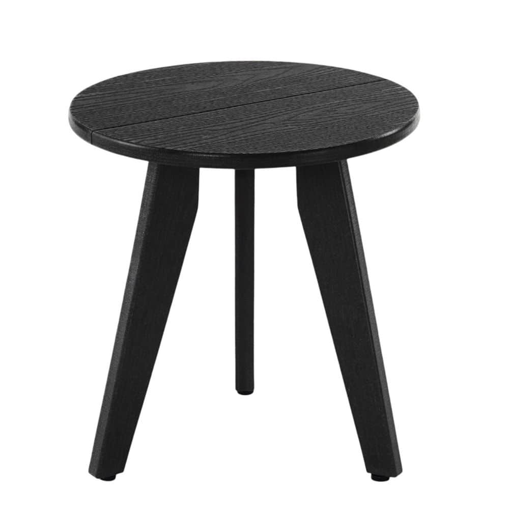 Misopily HDPE Outdoor Small Round Side Table Weather-Resistant for ...