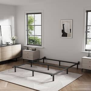 HOMZENE 7 in. Twin Xl Box Spring Support Frame with Heavy Duty Iron THD ...