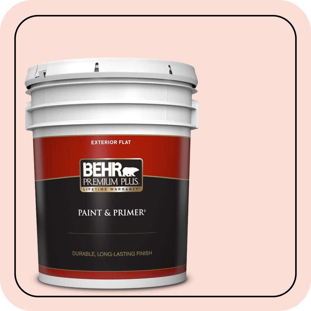 BEHR PREMIUM PLUS 5 gal. #200C-2 Botticelli Angel Flat Exterior Paint ...