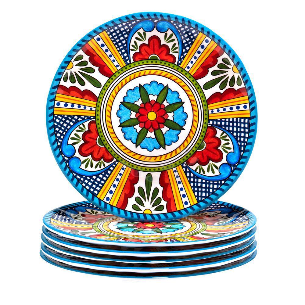 Certified International Seville Assorted Colors Salad Plate (Set of 6 ...