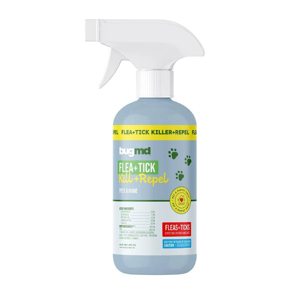 BUGMD Pets 16 oz. Ready to Use Flea and Tick Insect Killer and ...