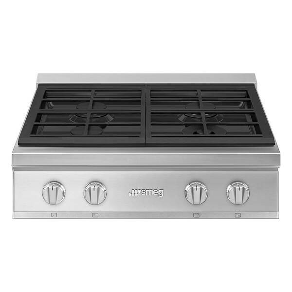 smeg Portofino Series 30" Gas Rangetop. Stainless Steel RTU304GX - The ...