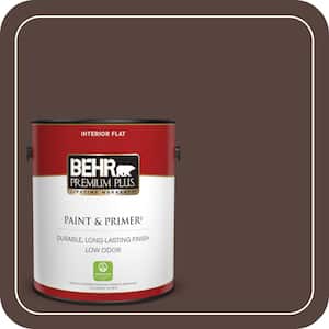 BEHR PREMIUM PLUS 8 oz. #PPF-51 Dark Walnut Semi-Gloss Interior ...