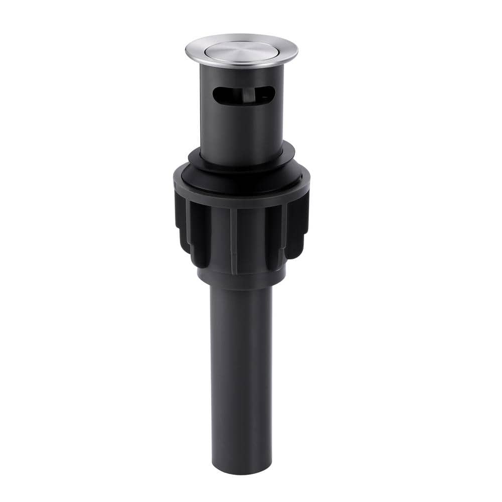 WOWOW Economical Easy Clean Pop Up Drain With Overflow in Brushed ...