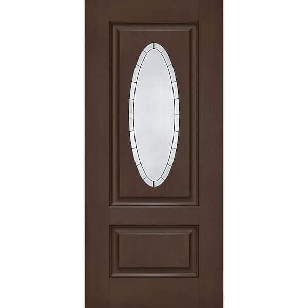 Steves & Sons Regency 36 in. x 80 in. Universal Handing 3/4L Oval ...