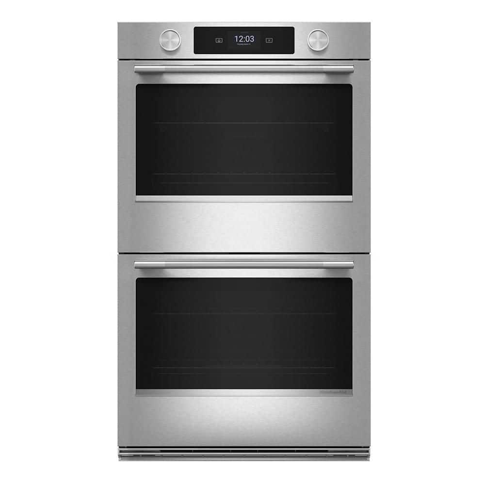 KitchenAid 27 in. Double Electric Wall Oven with True Convection Self ...