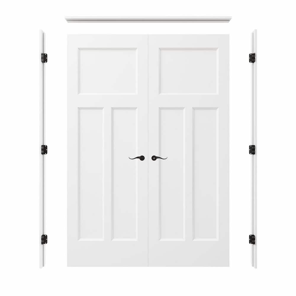 ARK DESIGN 56 in. x 80 in. 3-Panel T Shape Universal-Hand Painted Solid ...