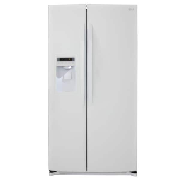LG 26.5 cu. ft. Side by Side Refrigerator in White LSC27925SW - The ...