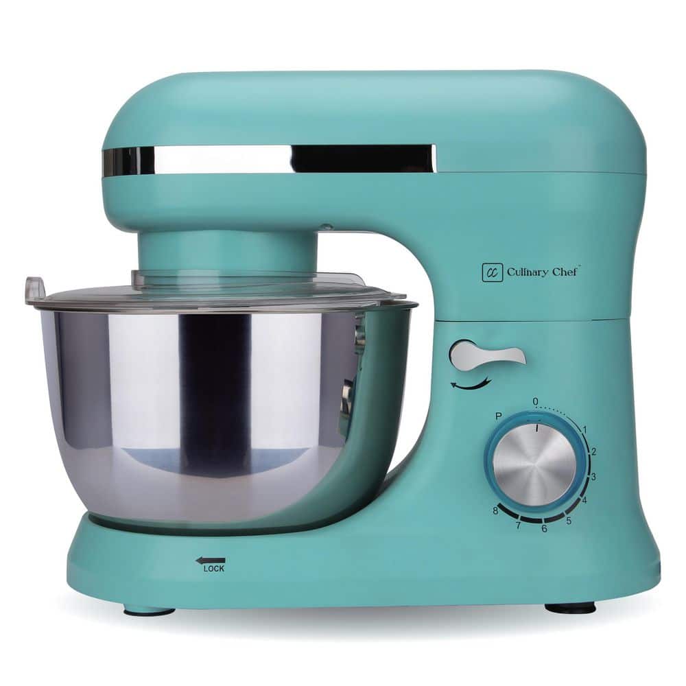 Retro 4.5-Liter 8-Speed Stand Mixer in Blue ESTM020-BLUE - The Home Depot