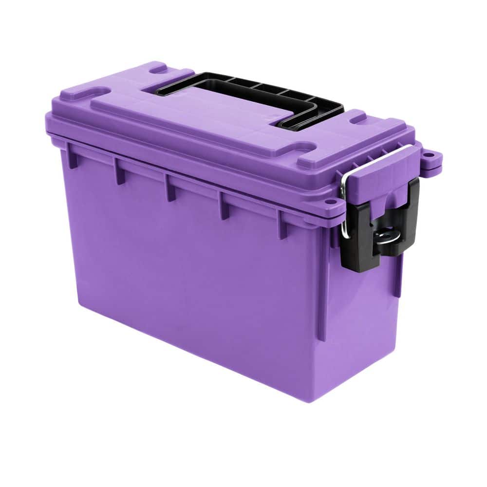 Sheffield Purple Plastic 30 Cal Lockable and Stackable Field Storage ...