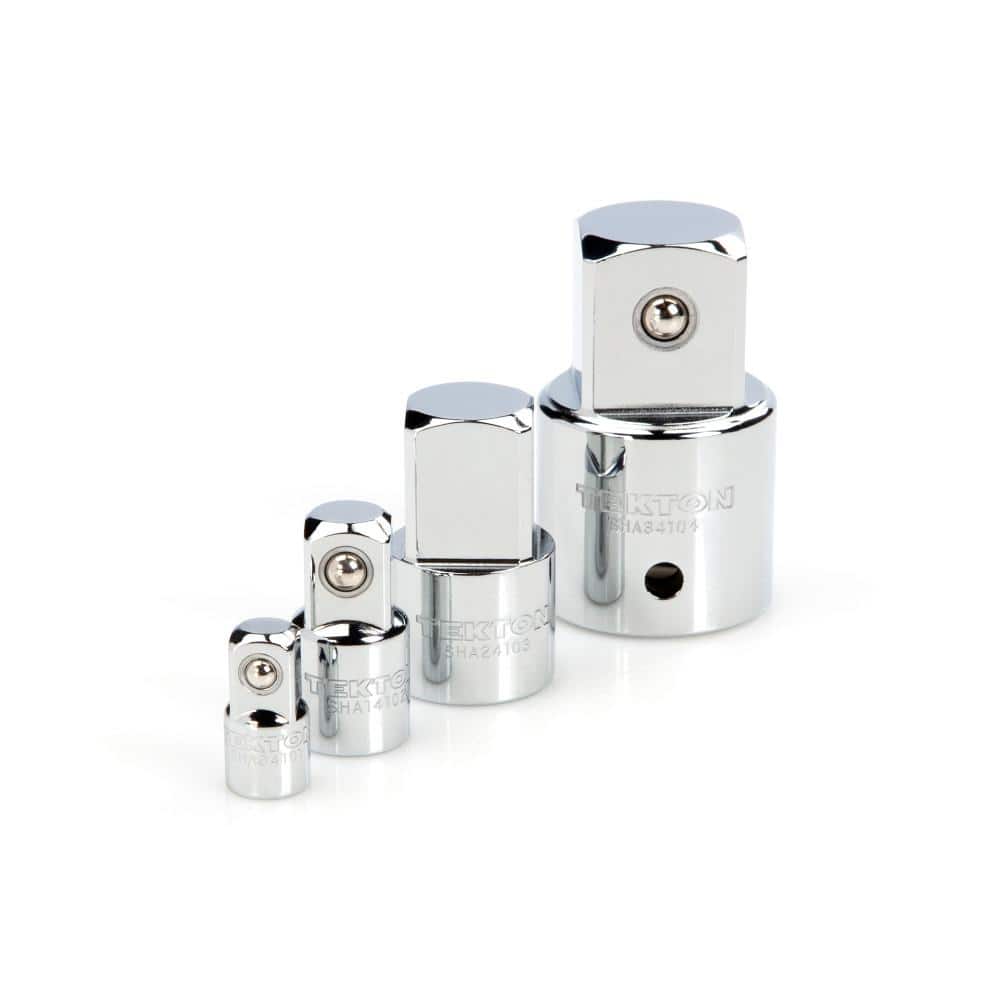 TEKTON 1/4 in.,3/8 in.,1/2 in.,3/4 in. Adapter Set (4-Piece) SHA99012 ...