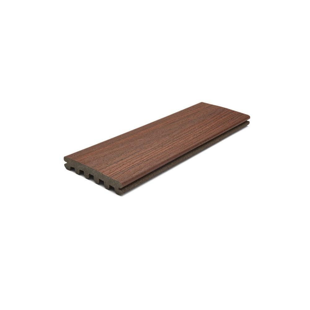Trex 1 x 6 x 16 ft. Cinnamon Cove Enhance Deck Board Grooved Edge ...
