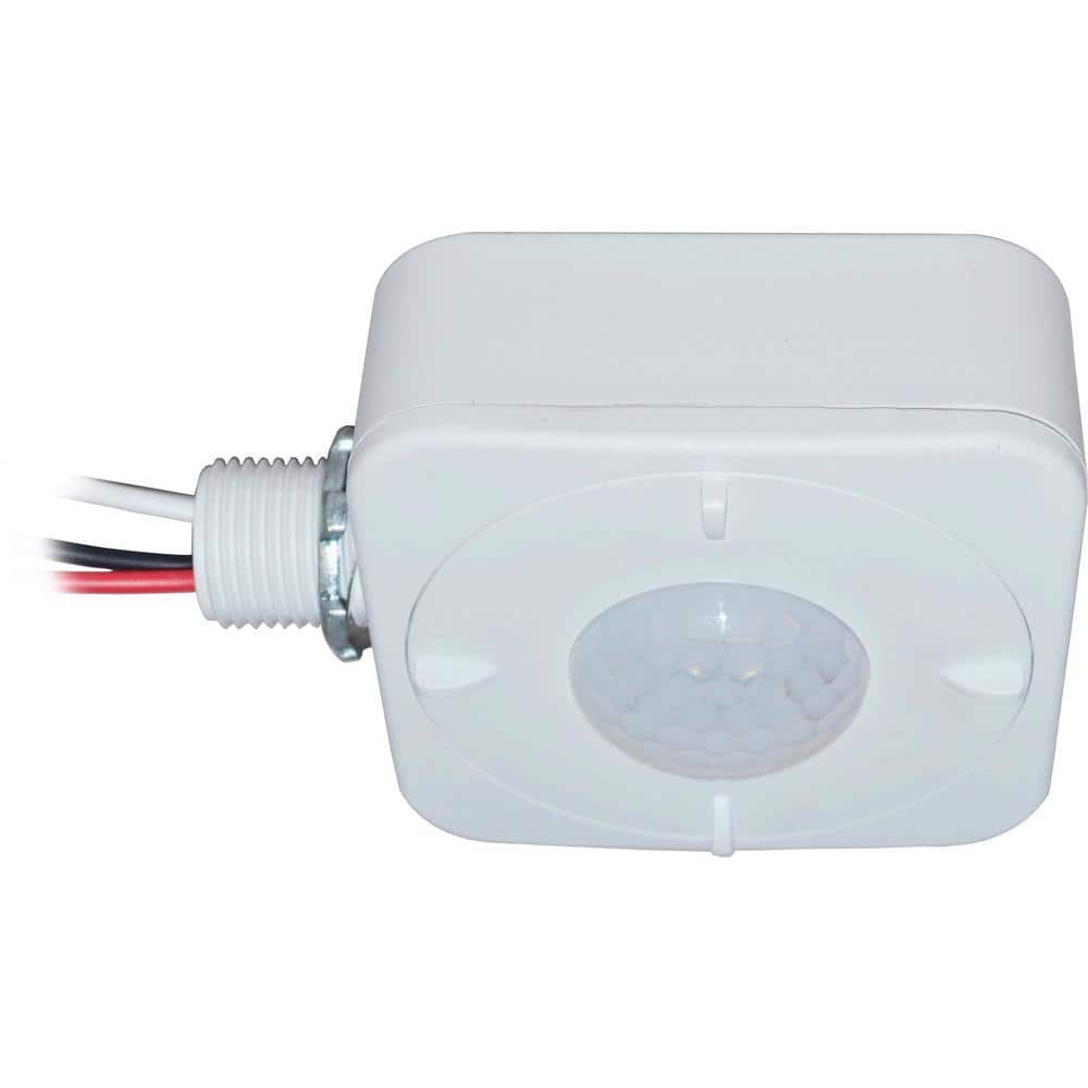 SHARKWARD BRI 600-Watt Low High/Bay 360-Degree PIR Motion Sensor White ...