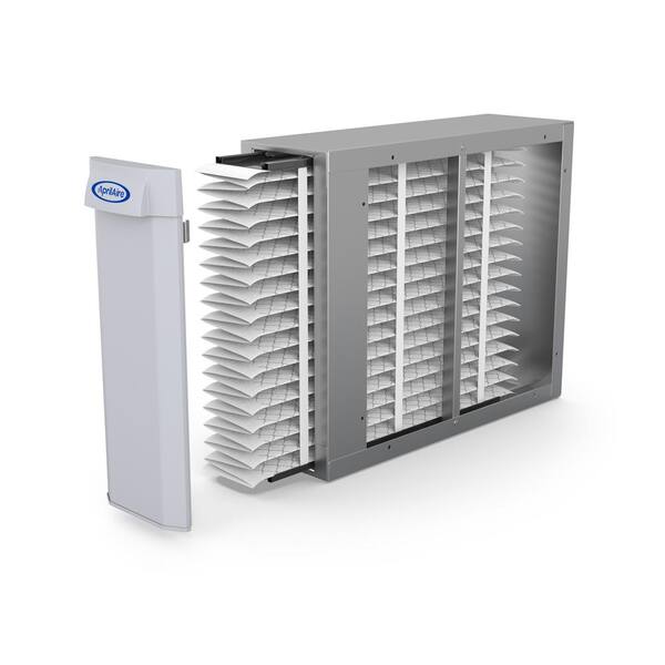 AprilAire Electrostatic MERV 11 Whole House Air Purifier in Gray with 16 in. x 20 in. Nominal Filter 1110 The Home Depot