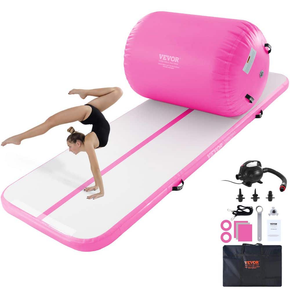 VEVOR 2 PCS Inflatable Gymnastics Air Mat Set 118.1 in. L x 39.8 in. W ...