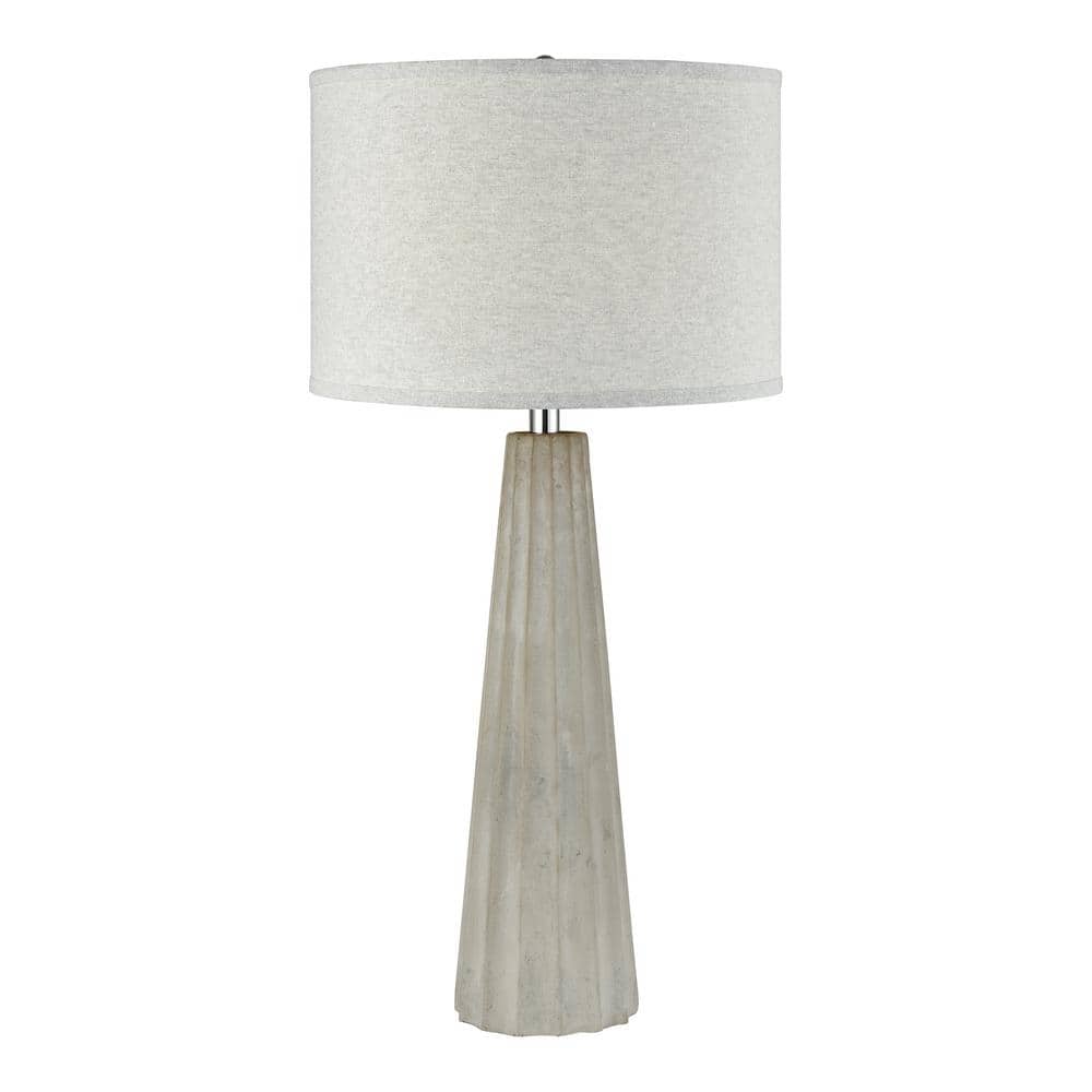 Titan Lighting Mount Pleasant 30 .5 in. Polished Concrete Table Lamp HD ...