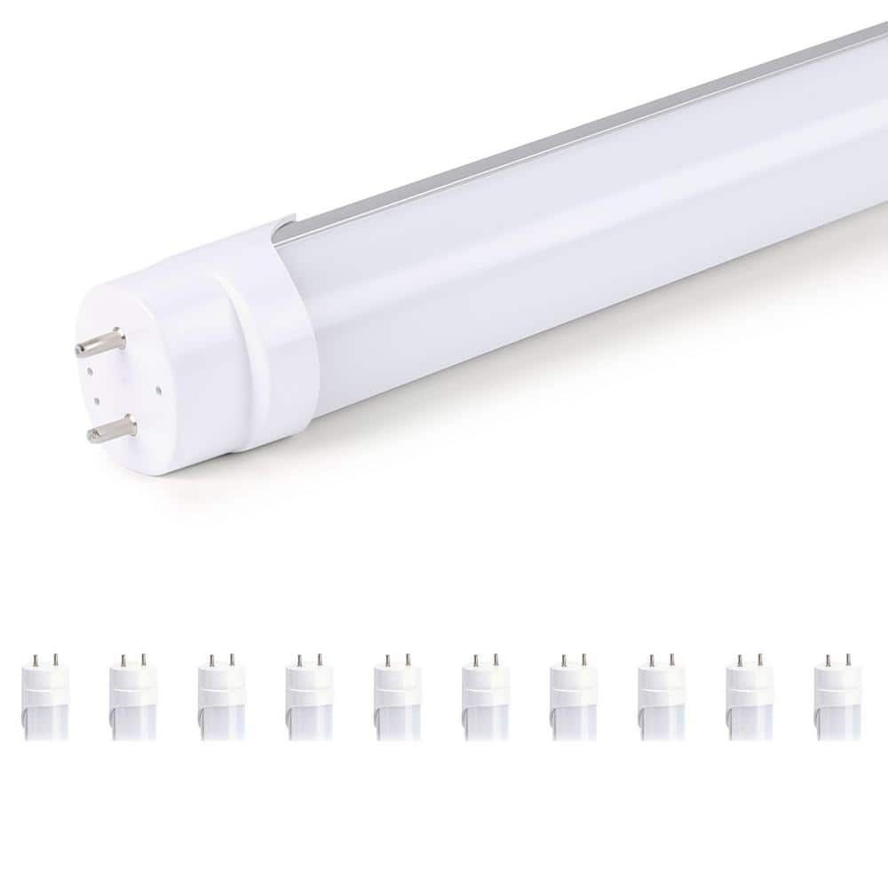 JAZAVA 40-Watt Equivalent 48 in. Linear Tube T8 G23 Cool White (4000K ...