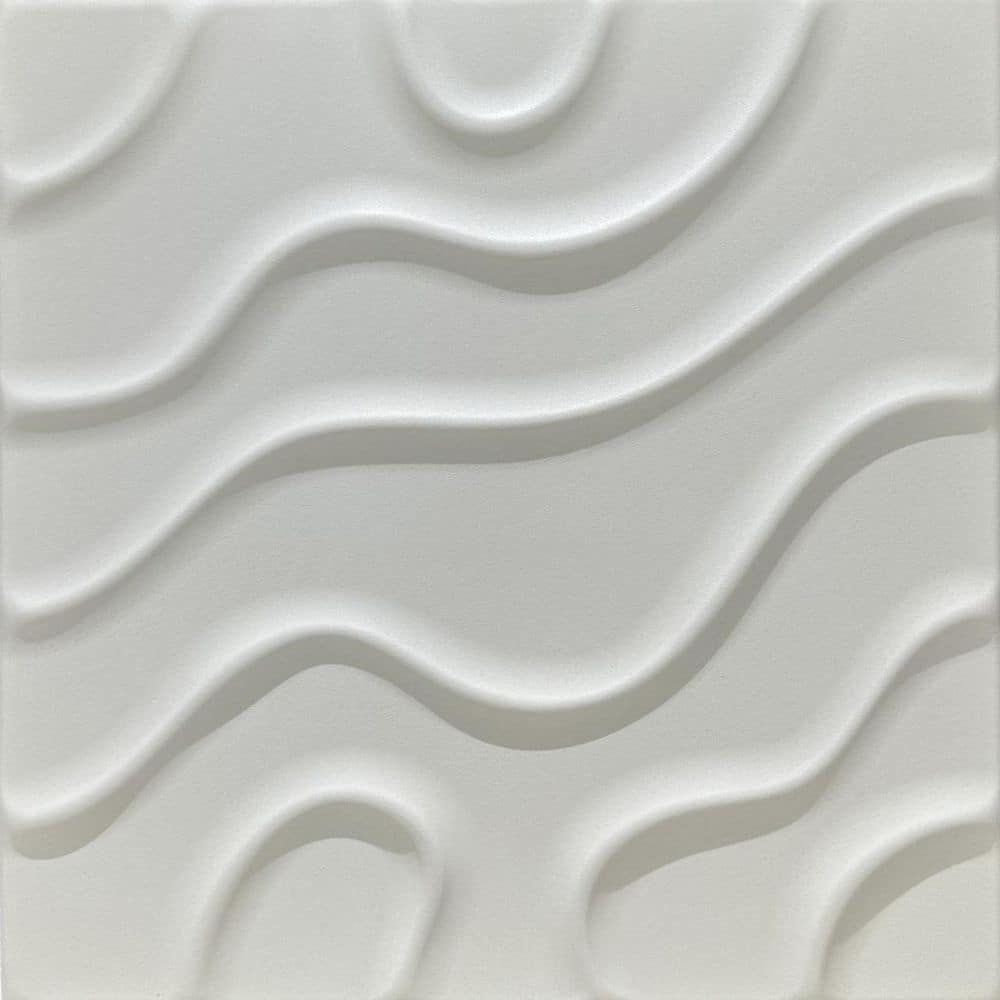 Reviews for A La Maison Ceilings Modern Art Dove White 1.6 ft. x 1.6 ft ...