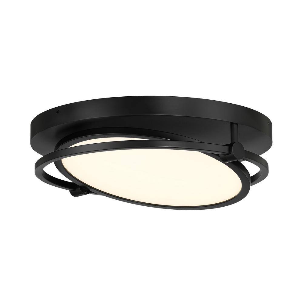 George Kovacs Studio 23 16.75 in. 100-Watt Modern Black Integrated LED ...