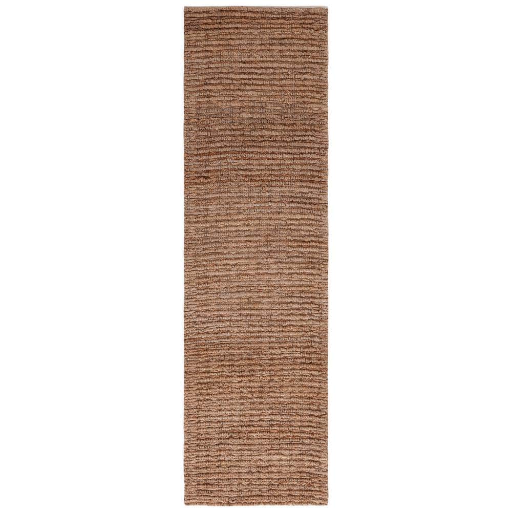 SAFAVIEH Natural Fiber Beige 2 ft. x 8 ft. Woven Solid Runner Rug ...