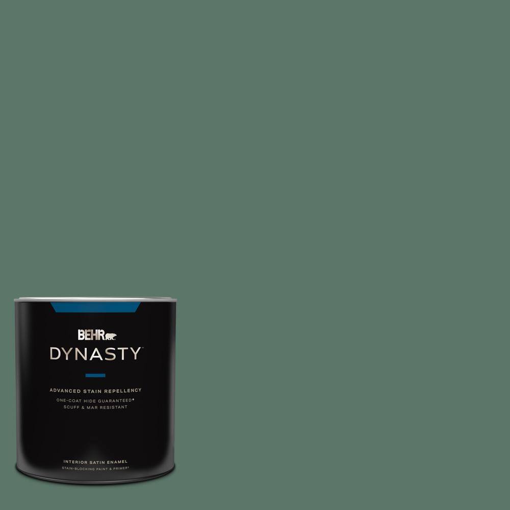 BEHR DYNASTY 1 qt. #S420-6 Pine Brook Satin Enamel Interior Stain ...