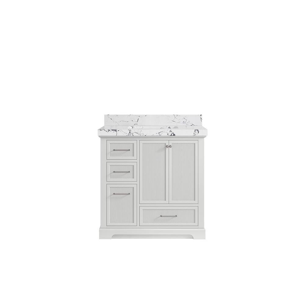Willow Collections Alys 36 in. W x 22 in. D x 36 in. H Single Sink Bath ...