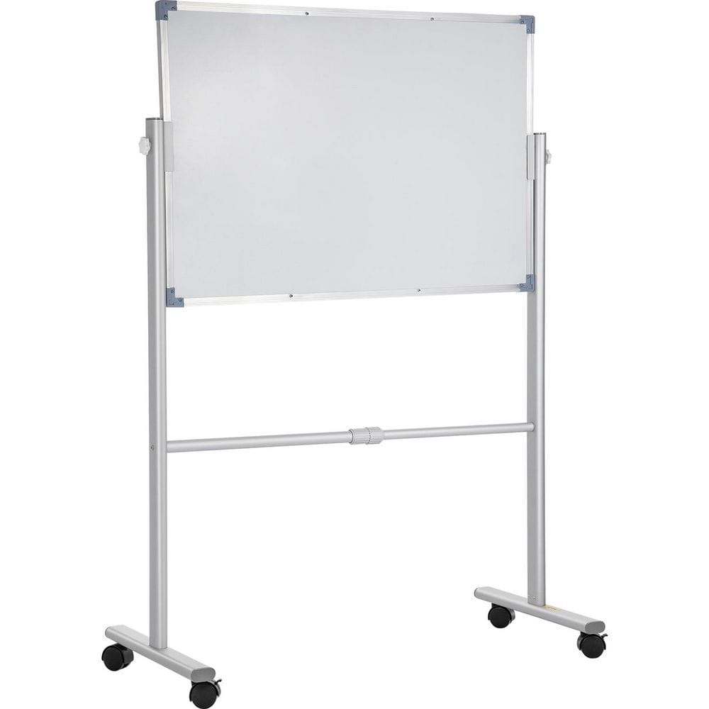 SKYSHALO Mobile Magnetic Board, 36 in. x 24 in. White, Double Sided ...