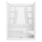 Delta Classic 500 Right Seat 60 in. x 32 in. x 75.88 in. H Alcove ...