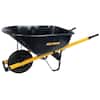 True Temper 6 cu. ft. Barrow in a Box Steel Wheelbarrow with Never Flat ...