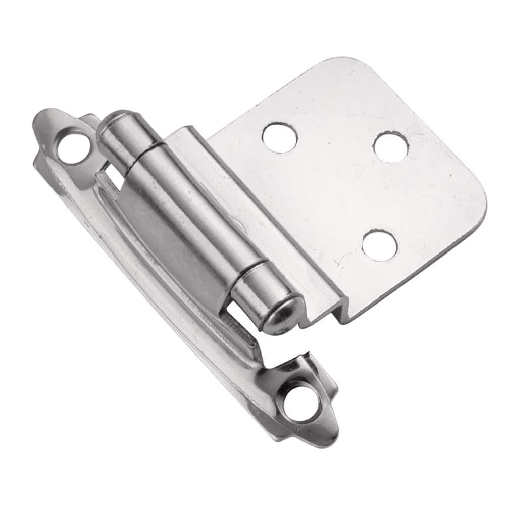 HICKORY HARDWARE Chrome Surface Self-Closing Hinge, 2 Hinges Per Pack ...