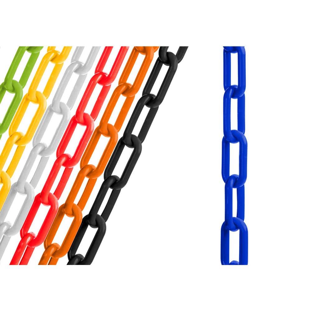 USW US Weight 2 in. x 100 ft. Blue Plastic Chain Featuring SunShield UV ...