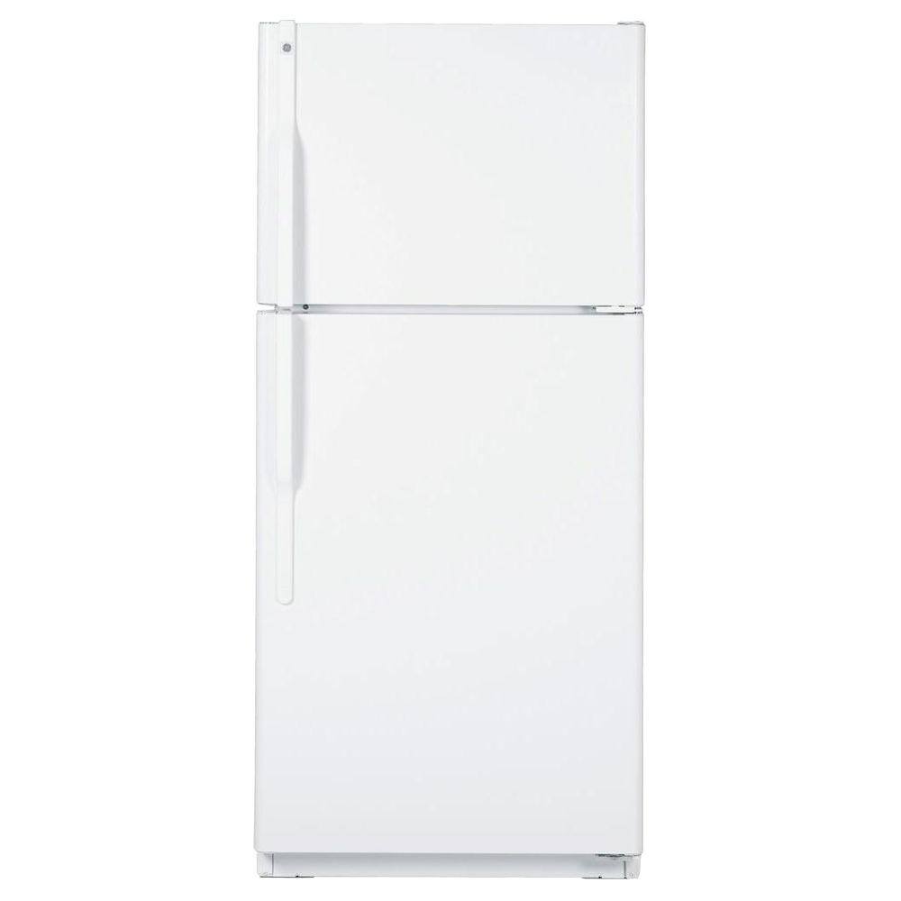 Reviews for GE 18 cu. ft. Top Freezer Refrigerator in White | Pg 1 ...