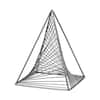Mercana Risley Gray Metal Pyramid Decorative Object 68536 - The Home Depot
