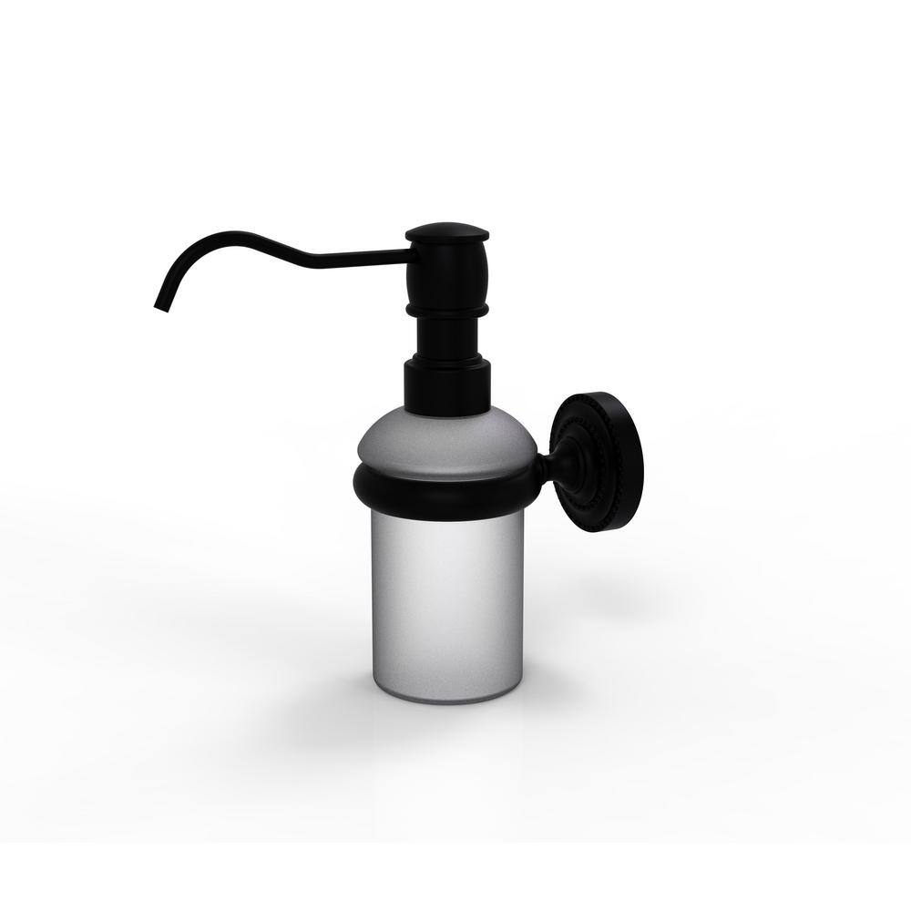 Allied Brass Dottingham Collection Wall Mounted Soap Dispenser in Matte ...