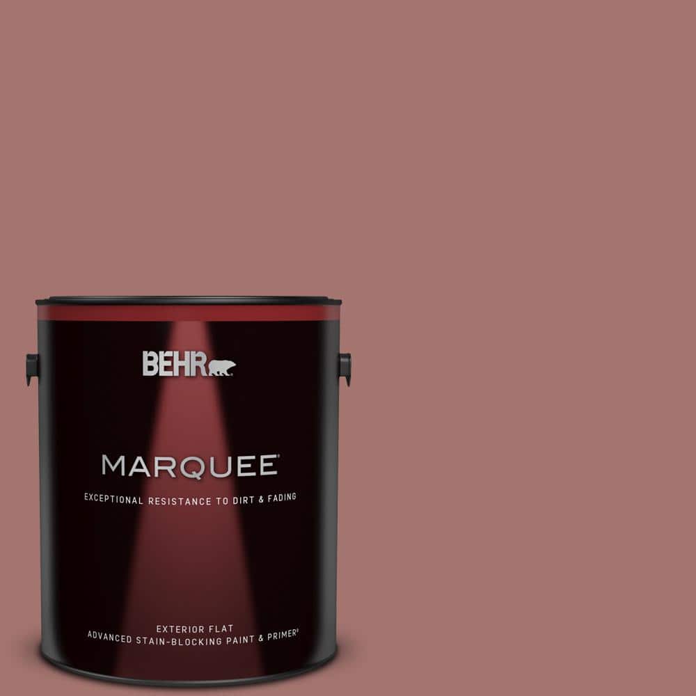 BEHR MARQUEE 1 gal. #MQ1-17 Autumn Russet Flat Exterior Paint & Primer ...