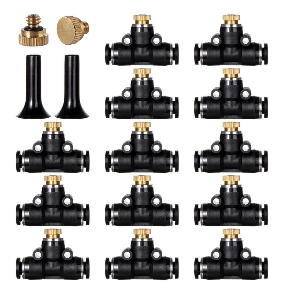 Justincity Outdoor Cooling Brass Misting Nozzle Kit 12 Pack Heavy Duty ...