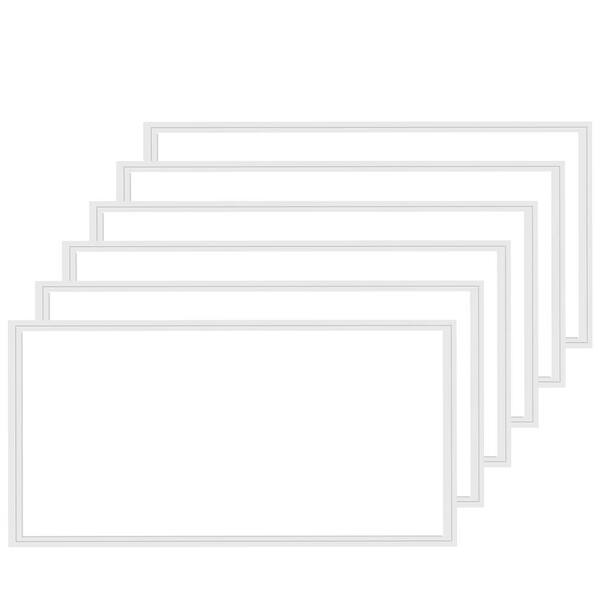 Bieuoram 2 ft. x 4 ft. 7800-Lumens Integrated LED Panel Light, 5000K ...