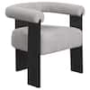 Coaster Ramona Taupe and Black Boucle Upholstered Accent Side Chair ...
