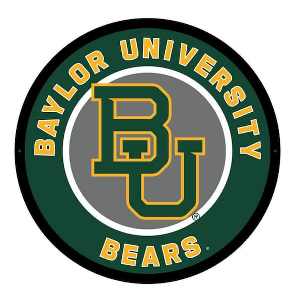 Evergreen Baylor University Round 23 in. Plug-in LED Lighted Sign ...