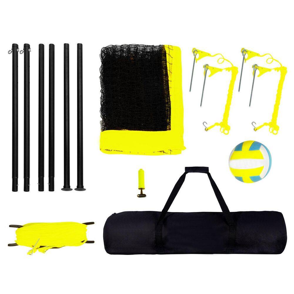 SKYSHALO Outdoor Portable Volleyball Net System, Professional ...