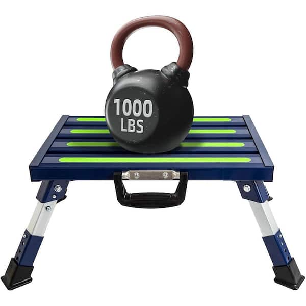 AmeriHome 2-Step Aluminum Ultra Slim Folding Utility Step Stool 805833 ...