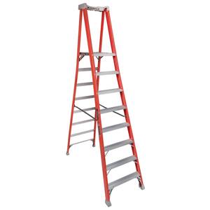 Louisville Ladder 6 ft. Fiberglass Pinnacle Platform Ladder with 300 ...