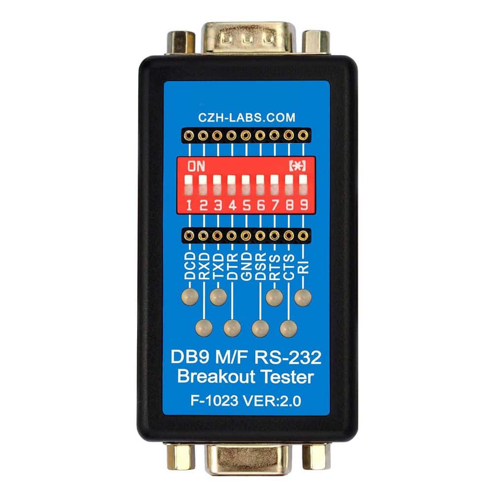 Lukyamzn RS232 Breakout Tester with LED Monitor, DB9 Male to Female ...