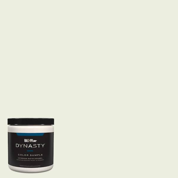 BEHR DYNASTY 8 oz. #420E-1 Hemlock Bud Satin Enamel Interior/Exterior ...