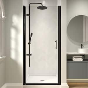 imperiol Modern 28 to 29-3/8 in. W x 72 in. H Pivot Frameless Shower ...