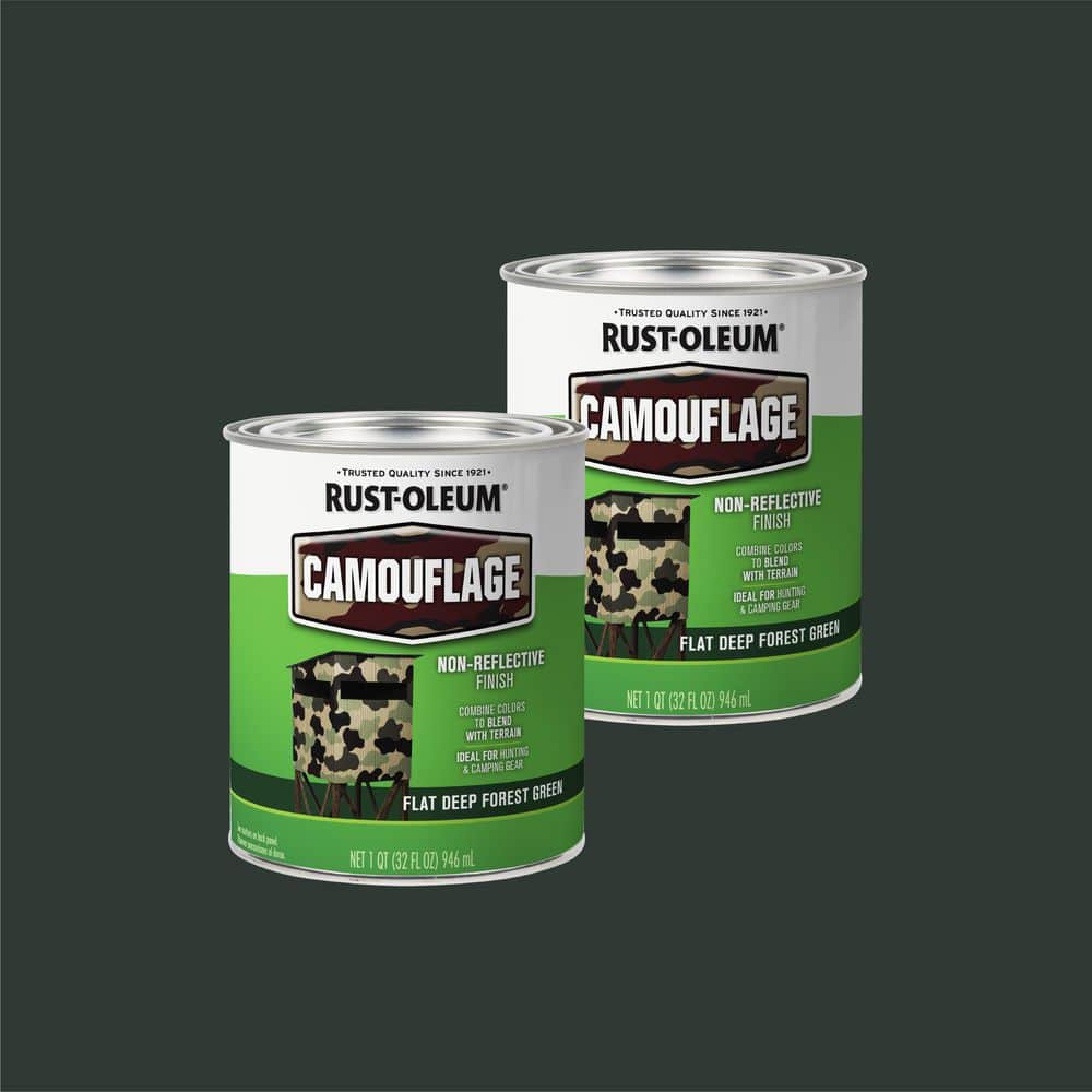 Rust-Oleum Specialty 1 Qt. Deep Forest Green Camouflage Interior ...
