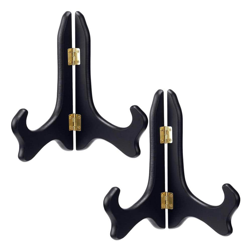 Afoxsos 8 in. Wooden Display Stand Plate for Decorative Picture Frame ...