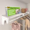 EZ Shelf Expandable DIY Closet Shelf & Rod 30 in - 50 in W, White ...