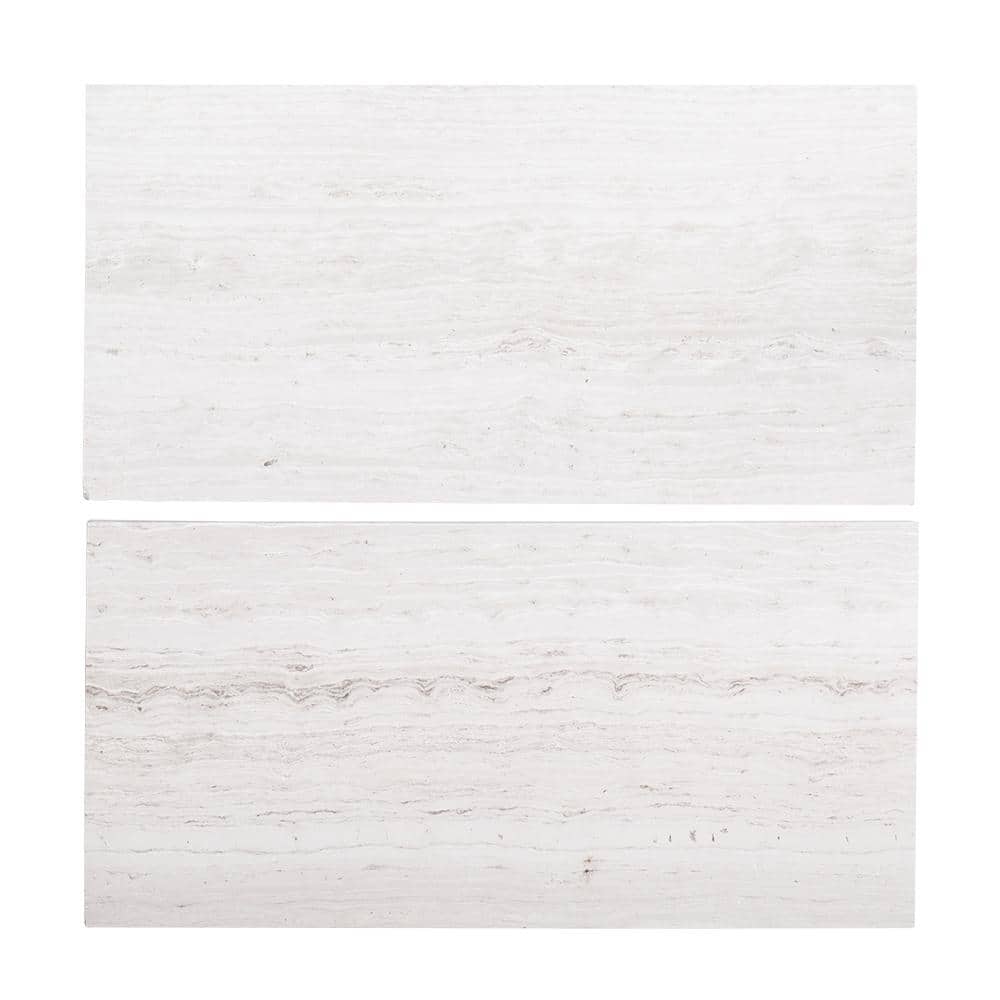 Jeff Lewis Limestone Gray 6 in. x 12 in. Subway Honed Limestone Wall ...
